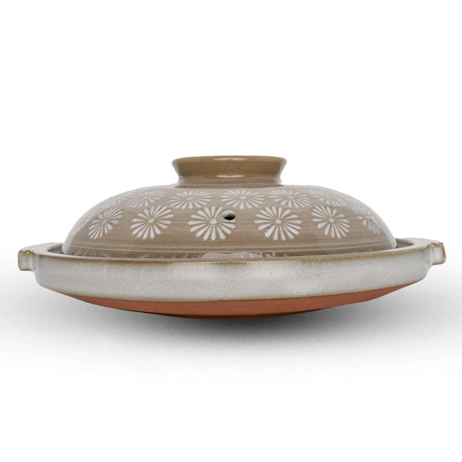 Ginpo Mishima Toban Ceramic Grilling Plate w/ Lid 9.5" | KORIN