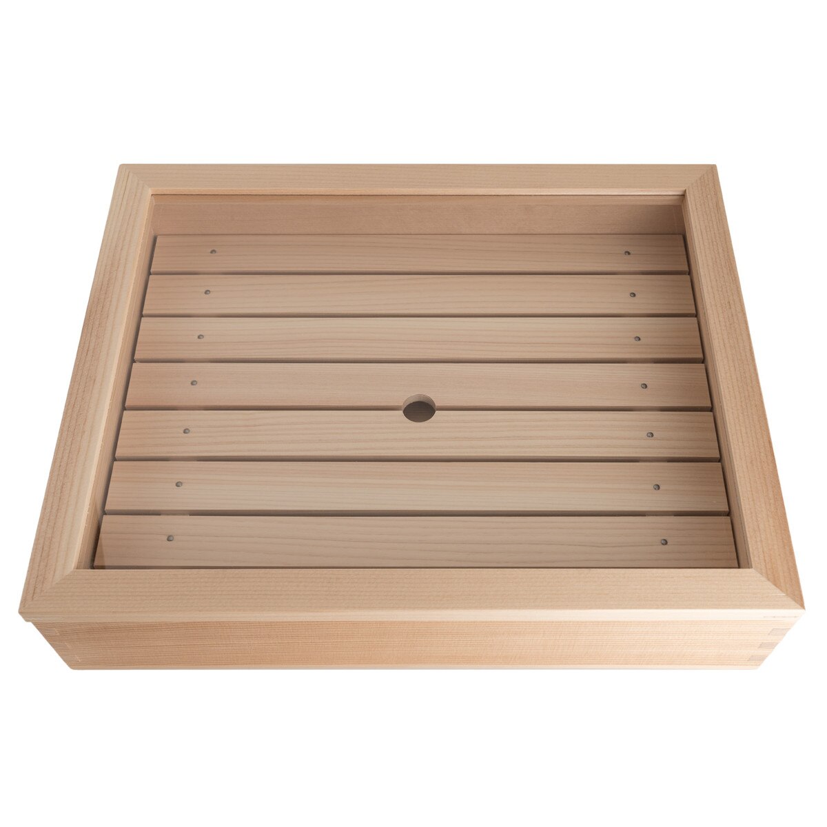 Wooden Sushi Neta Case with Acrylic Cover 13.5" | Korin