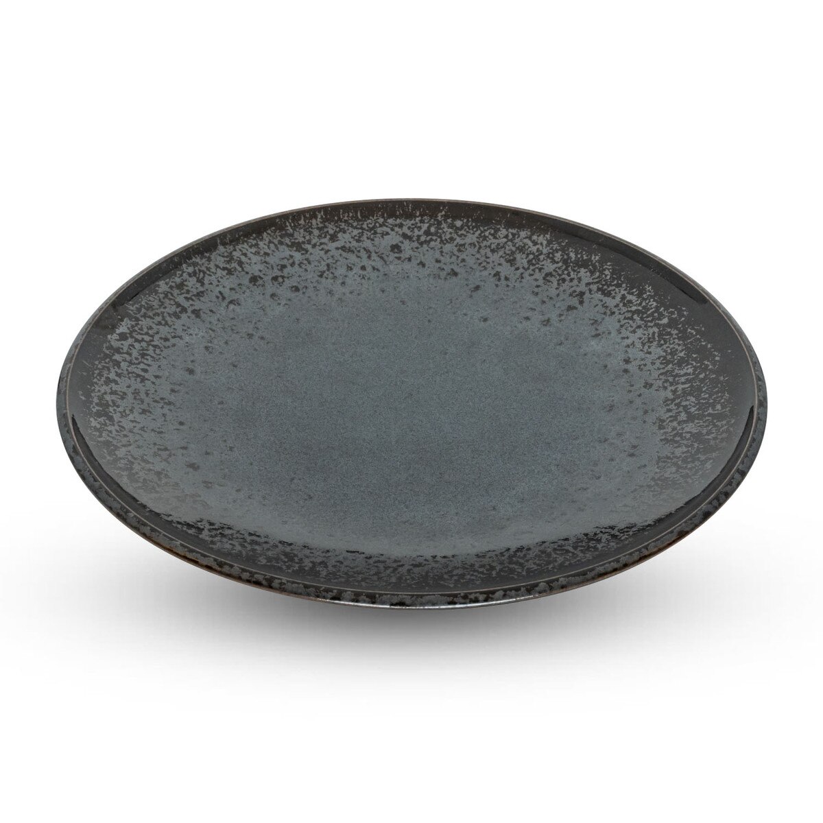 Silver Granite Round Plate 10" | Korin