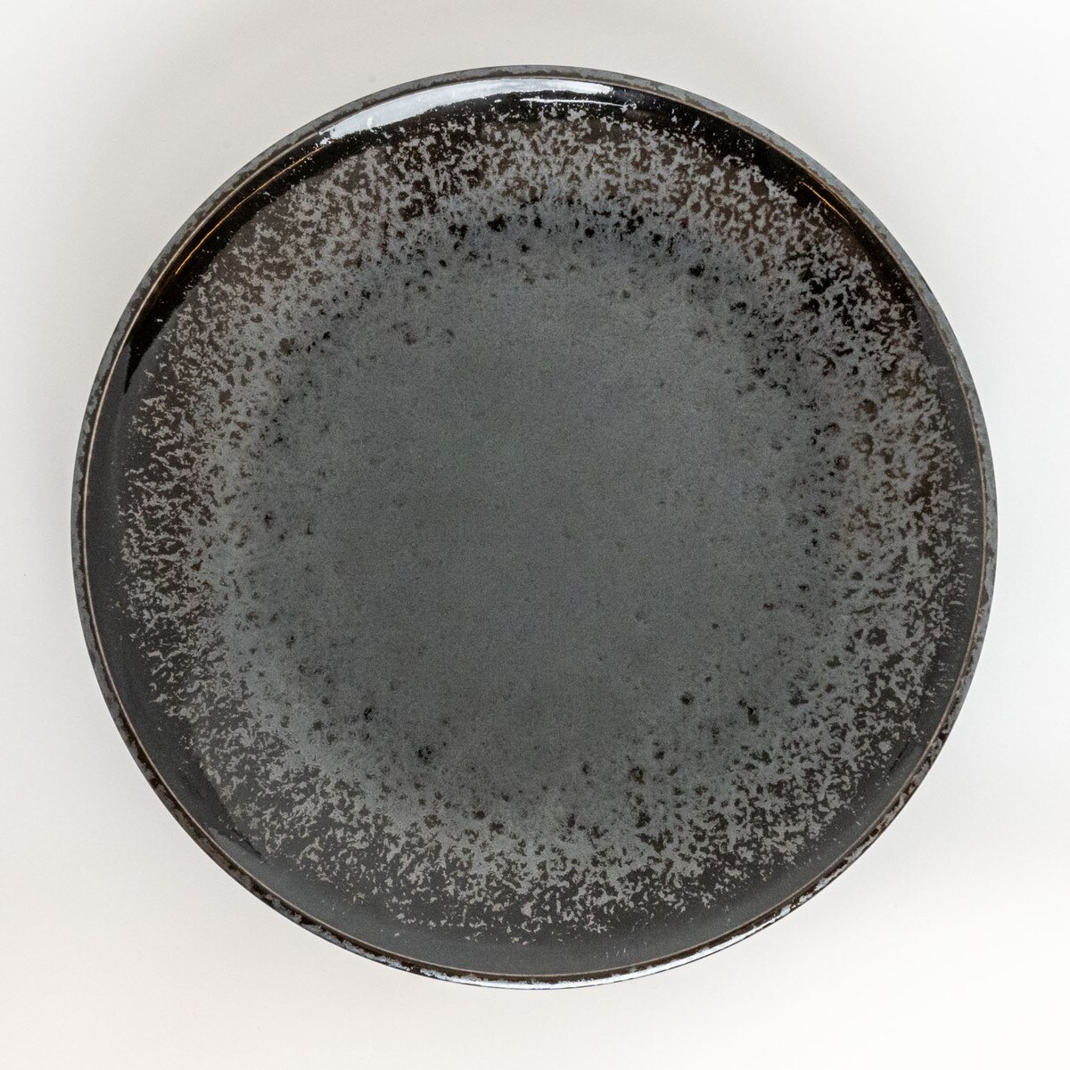 Silver Granite Round Plate 10" | Korin