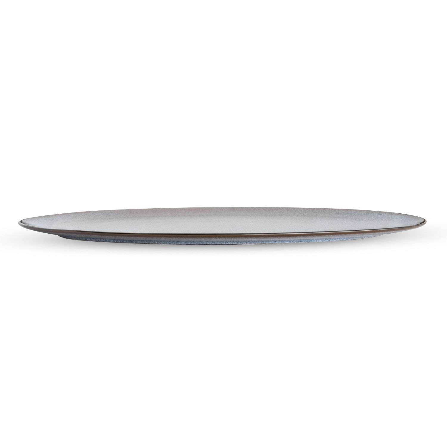 Saku Slate Oval Plate 16" | KORIN