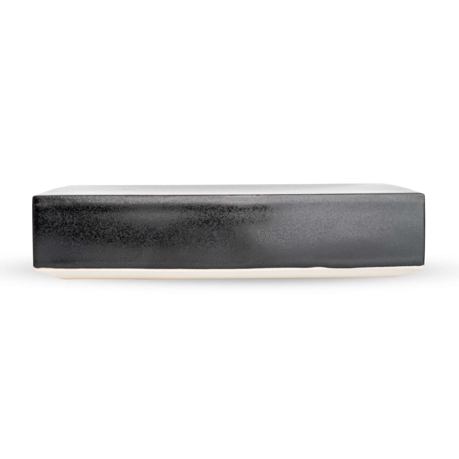 Black Raised Rectangular Plate 7.5" | KORIN