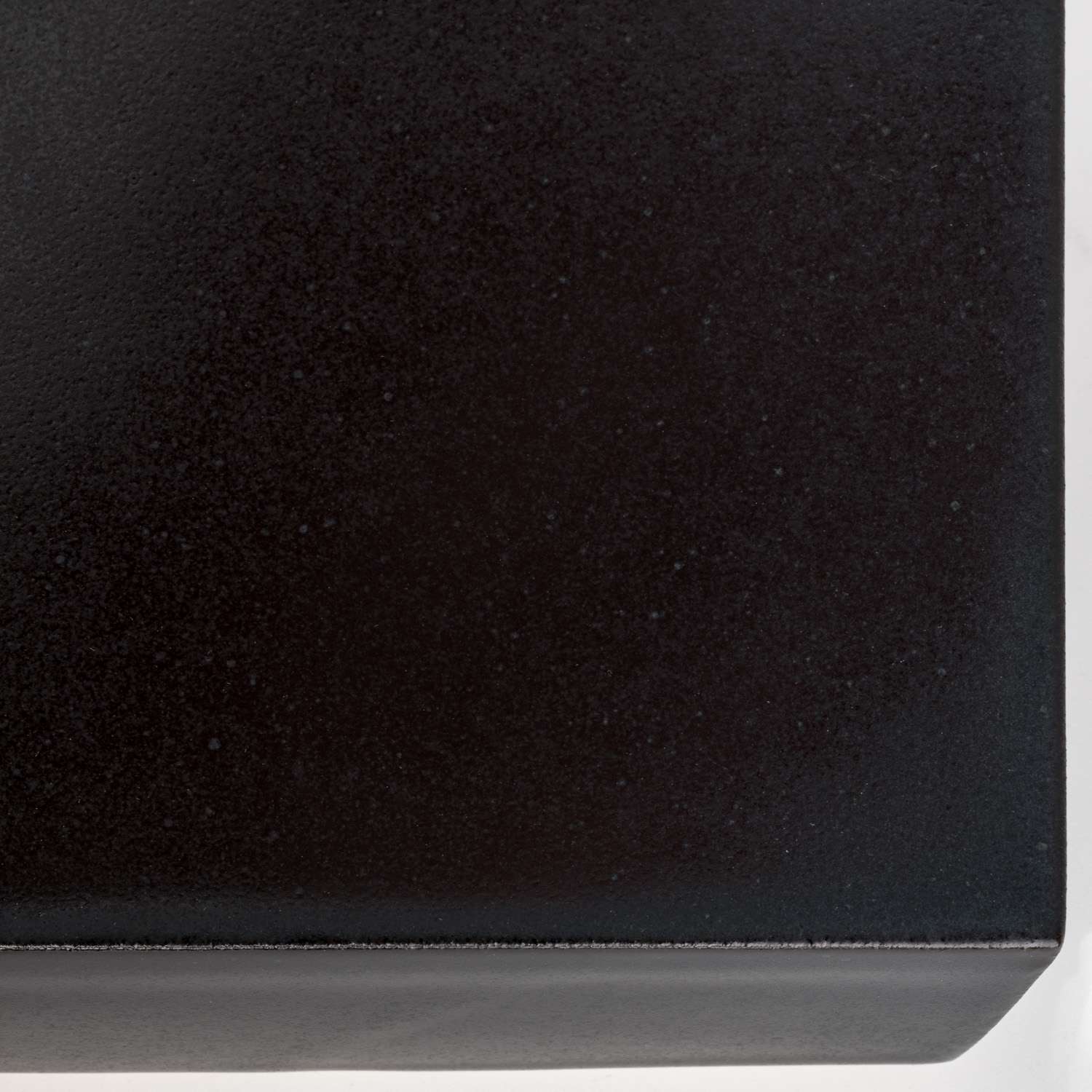 Black Raised Rectangular Plate 7.5" | KORIN