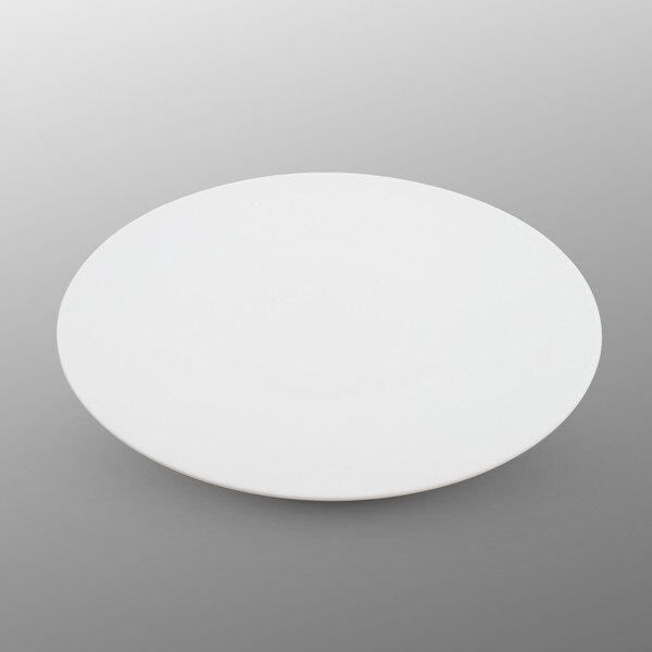 Matte White Flat Round Plate 11.25" | KORIN