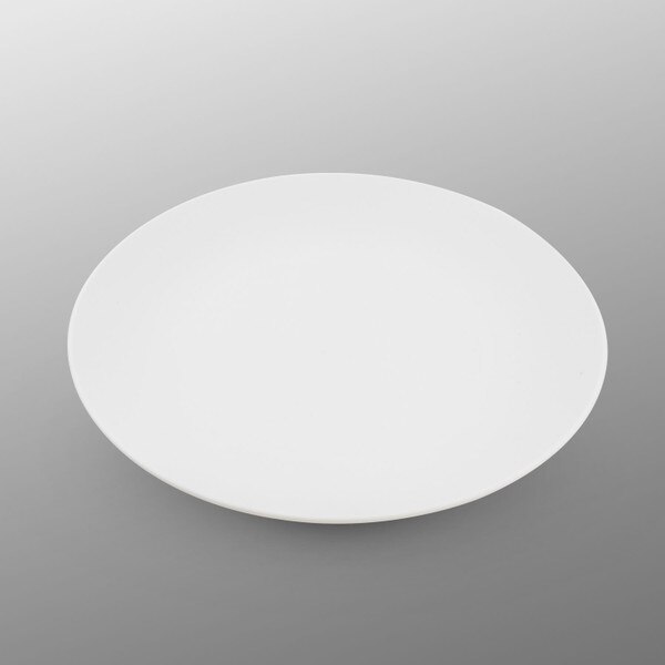 Matte White Flat Round Plate 8.5" | KORIN