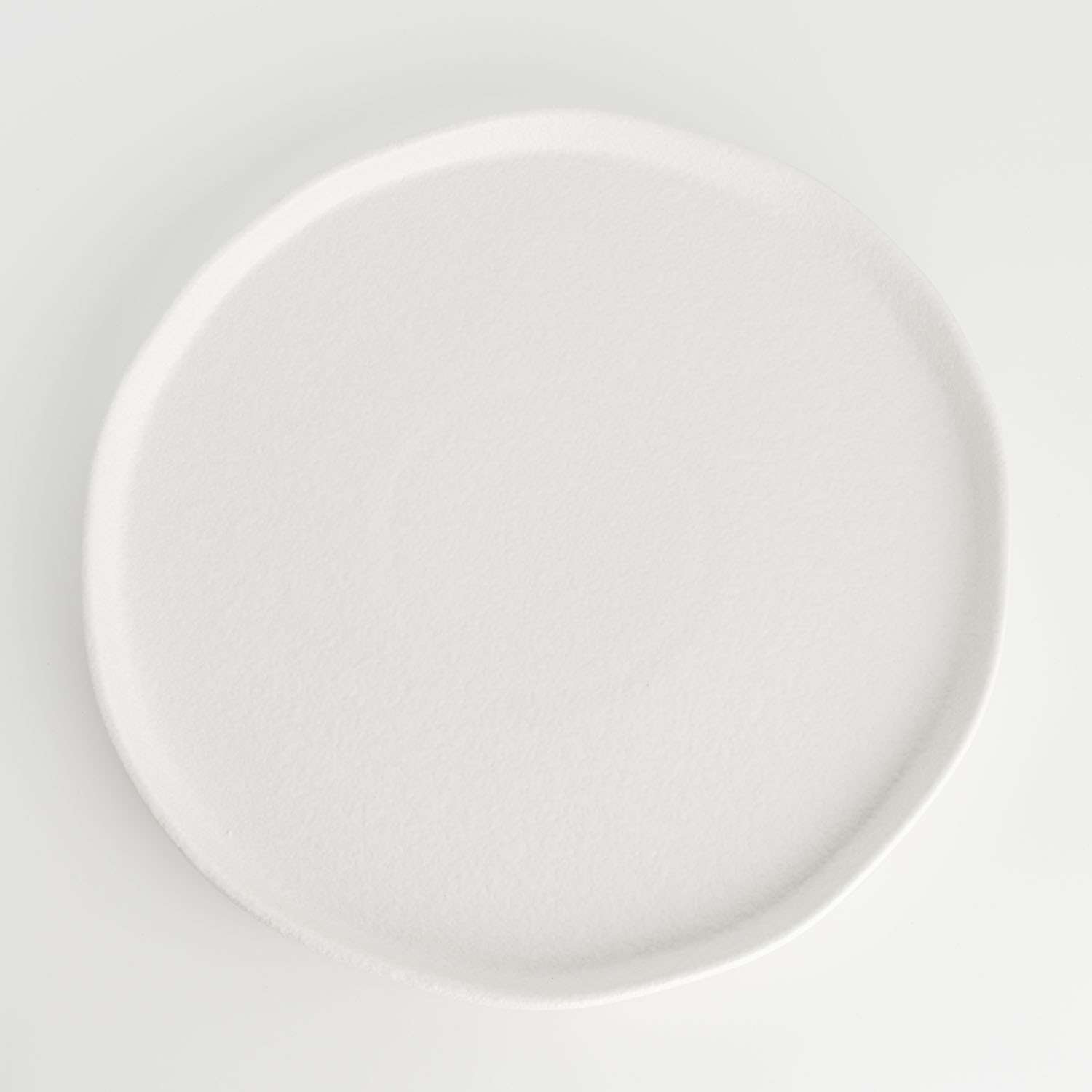 Korin Durable White Textured Rim Round Plate 9" | KORIN