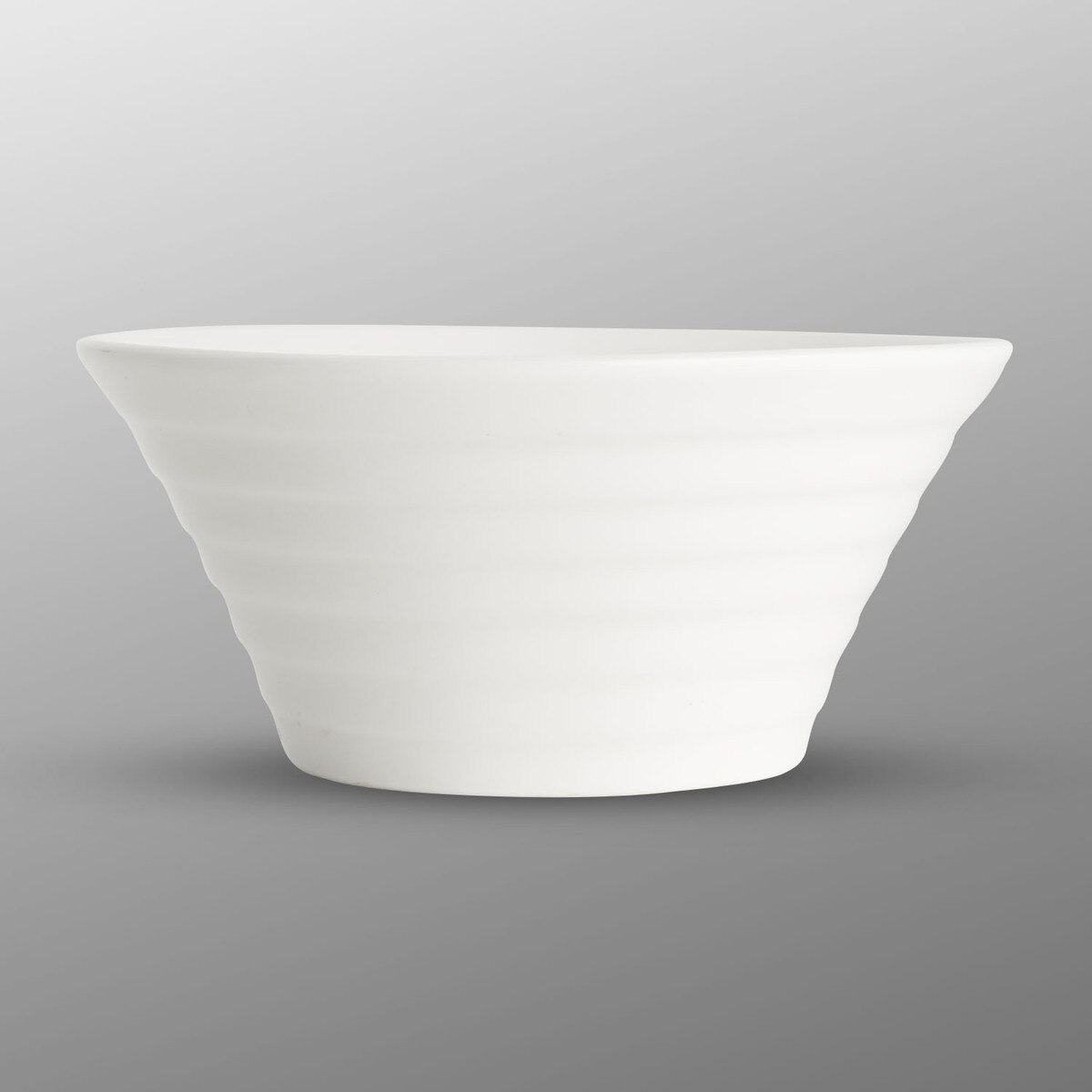 Korin Durable White Ribbed Sauce Dish | KORIN
