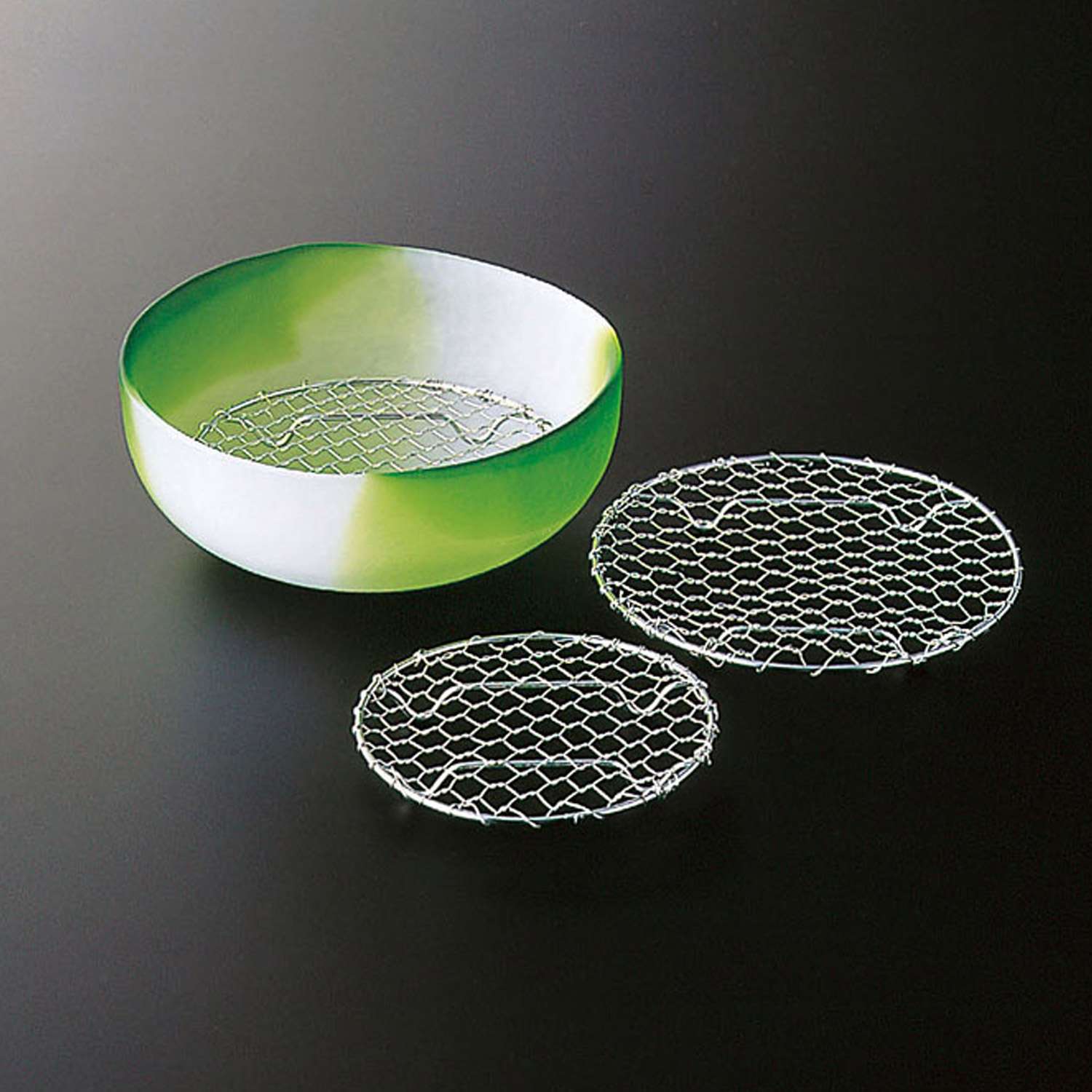 Round Stainless Net Plate 3.5" | Korin