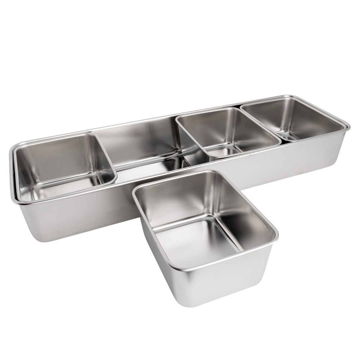 Stainless Steel Yakumi Pan - 4 Compartments | Korin