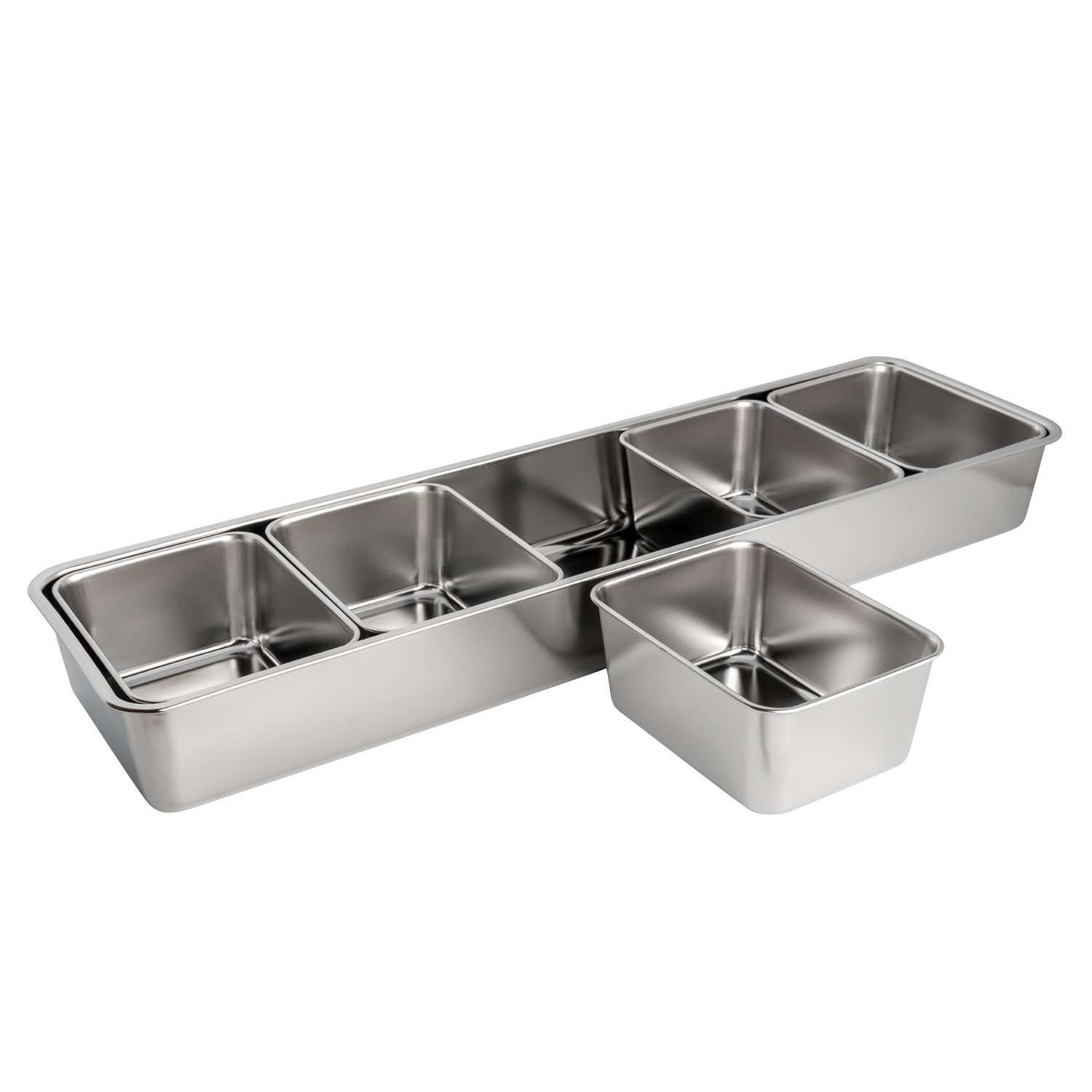 Stainless Steel Yakumi Pan - 5 Compartments | Korin
